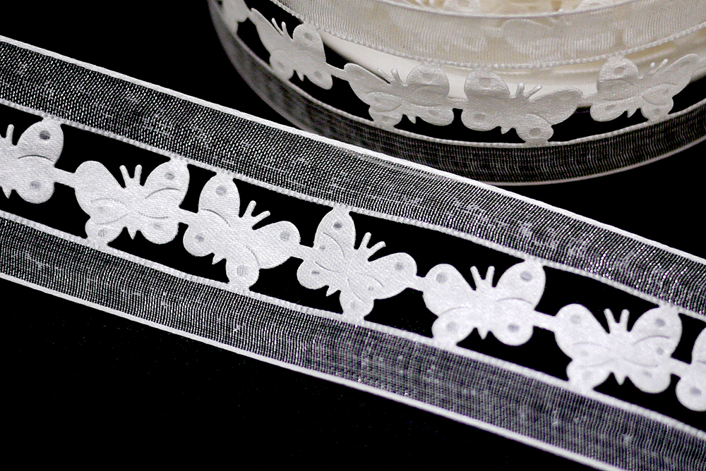 Butterfly Die-cut Ribbon | Elevate Your Crafts with Luxurious Satin Ribbons