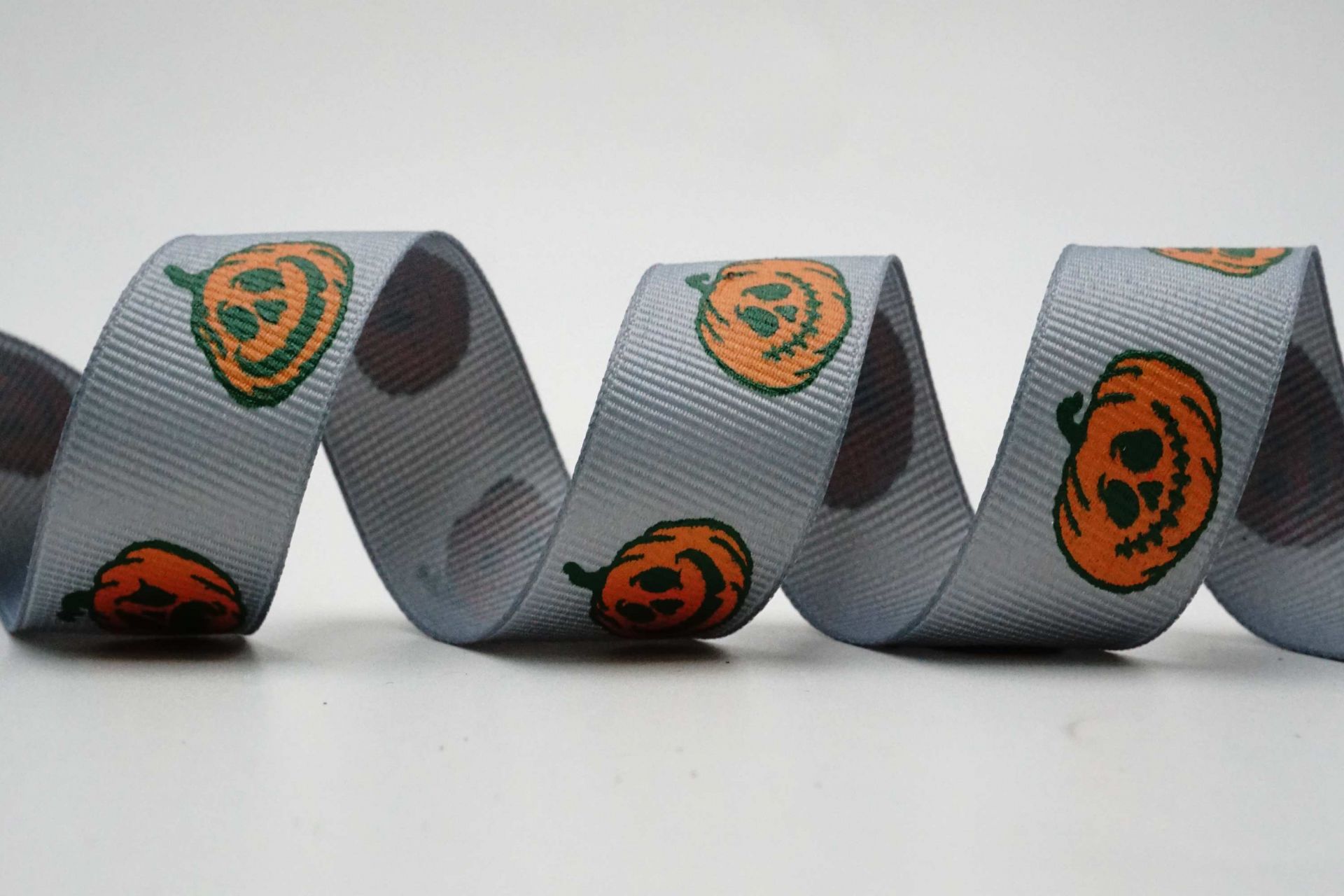 Creepy Faces of Pumpkin Ribbon | Elevate Your Crafts with Luxurious ...