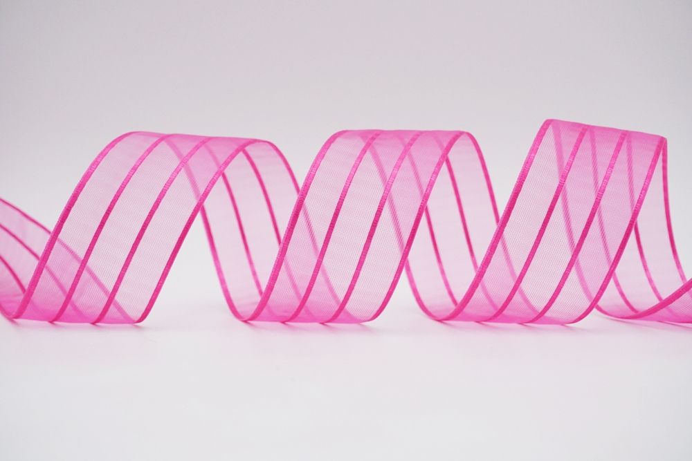 Glitter Stripes Sheer Ribbon | Elevate Your Crafts with Luxurious Satin ...