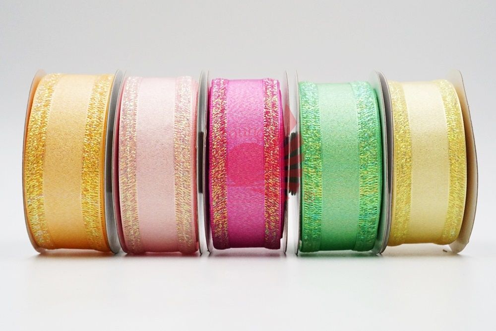Metallic Edge Ribbon | Elevate Your Crafts with Luxurious Satin Ribbons