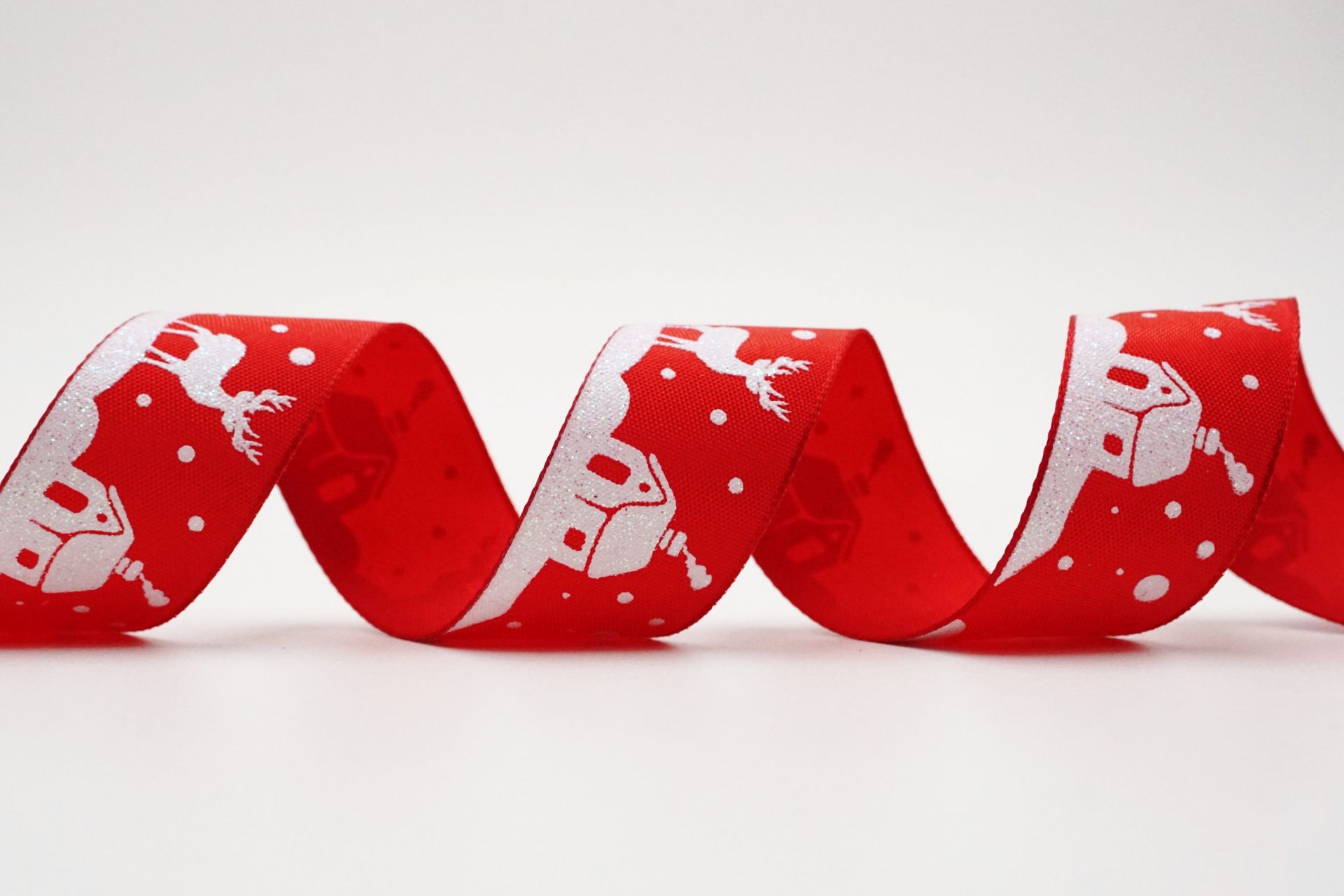 Reindeer & Santa’s Home Ribbon | Elevate Your Crafts with Luxurious ...