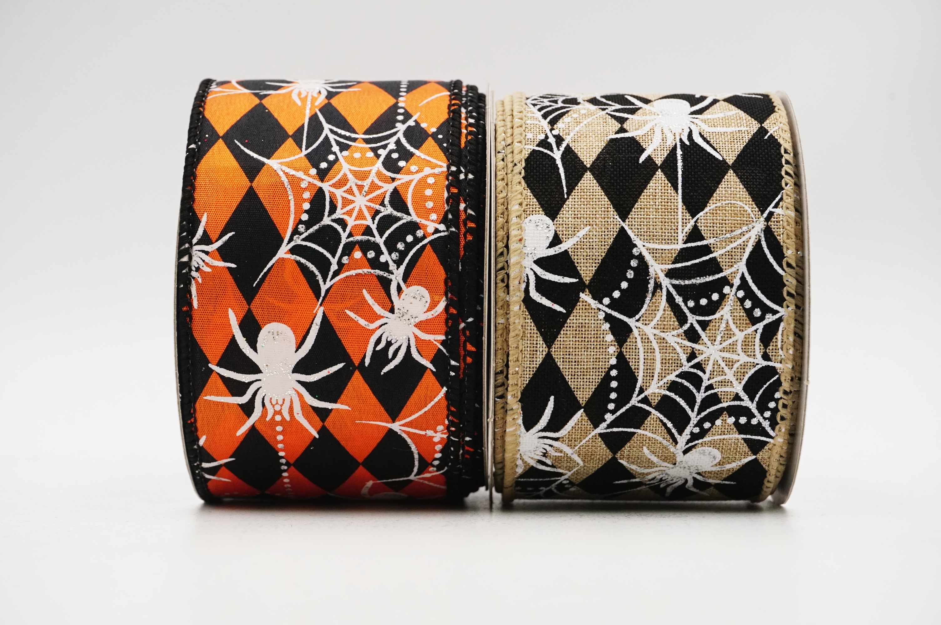 Spider Halloween Wired Ribbon | Elevate Your Crafts with Luxurious ...