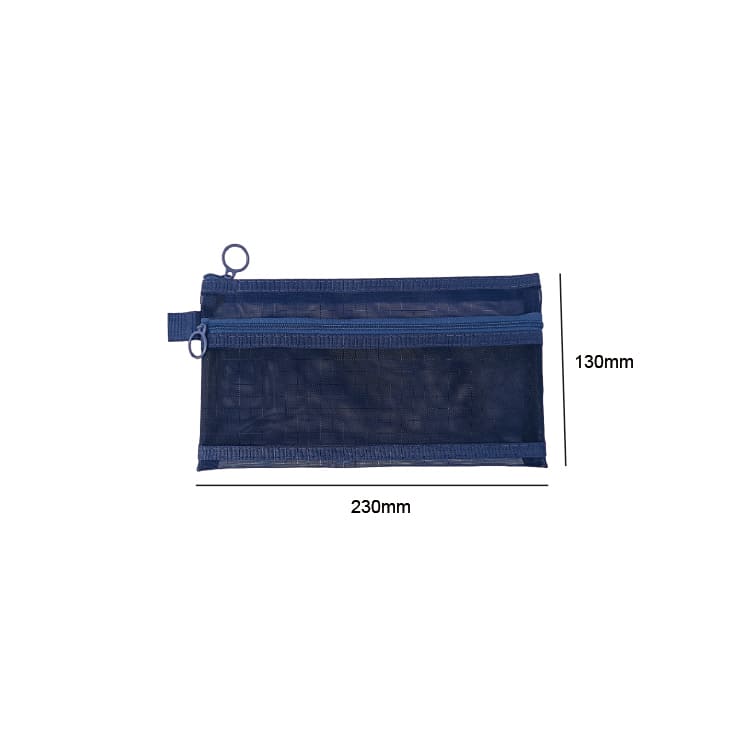 Double Pocket Mesh Zipbag | Expandable File Organizer - High Capacity ...