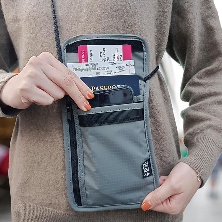 Travel Neck Wallet Holder | Compliance-Ready Industrial Solution – Leos'