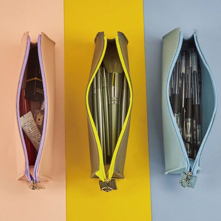 Leather Triangle Pencil Case | OEM Stationery Solutions Built for ...