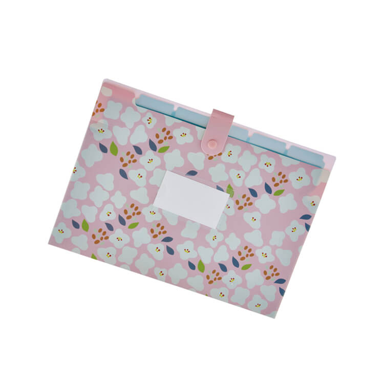 Floral Expanding File 6 Pockets | Leos' OEM Accordion Folder Factory