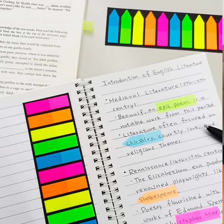 Transparent Arrow Sticky Tabs (1395-10) – Repositionable | Leos'