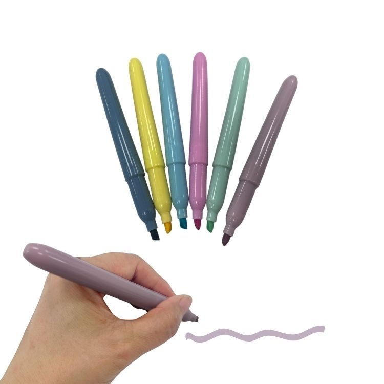 Pastel Highlighter 6 Color OEM Manufacturer | Leos' Taiwan