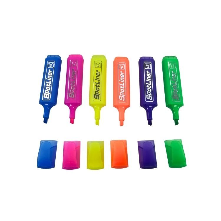 Pocket Highlighter 6 Color | Custom Ring Binders, PP Files and Filing ...