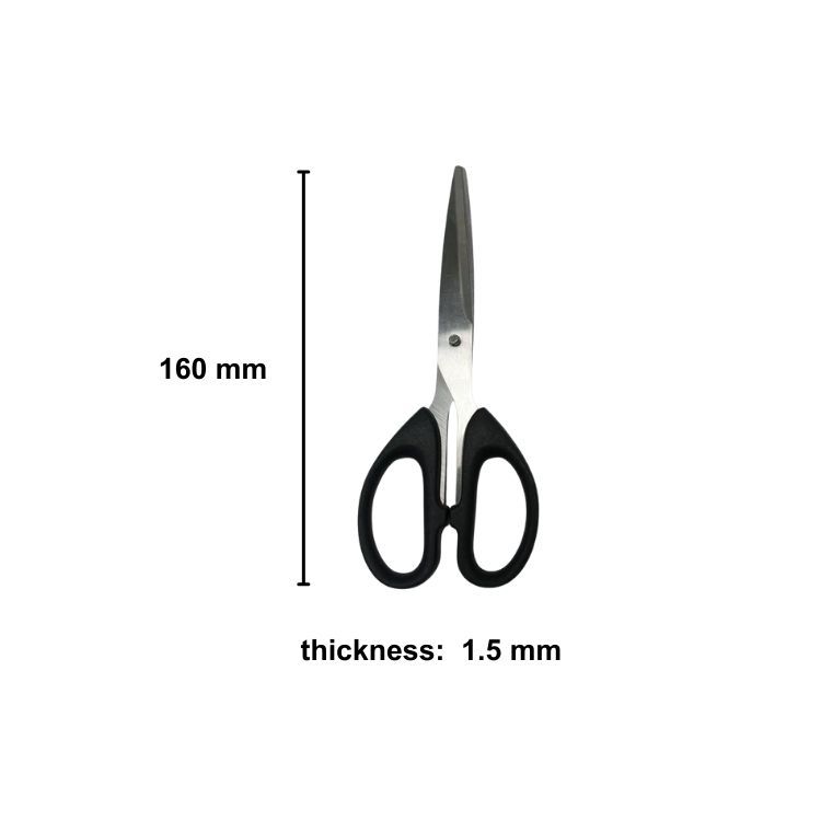 6.3" Stainless Steel Office Scissors Wholesale OEM | Leos'