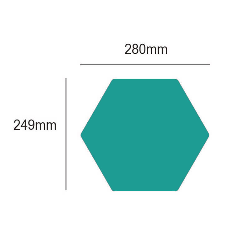 Dry Erase Hexagon Stickers - Self Adhesive Wall Decals | Leos'