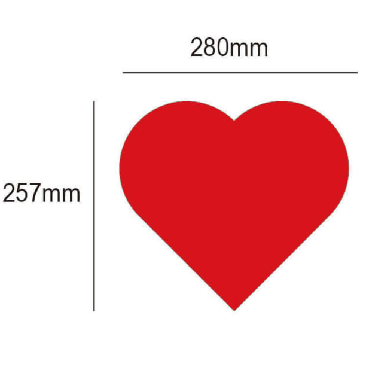 Dry Erase Sticker- Heart | OEM Stationery Solutions Built for Retail ...