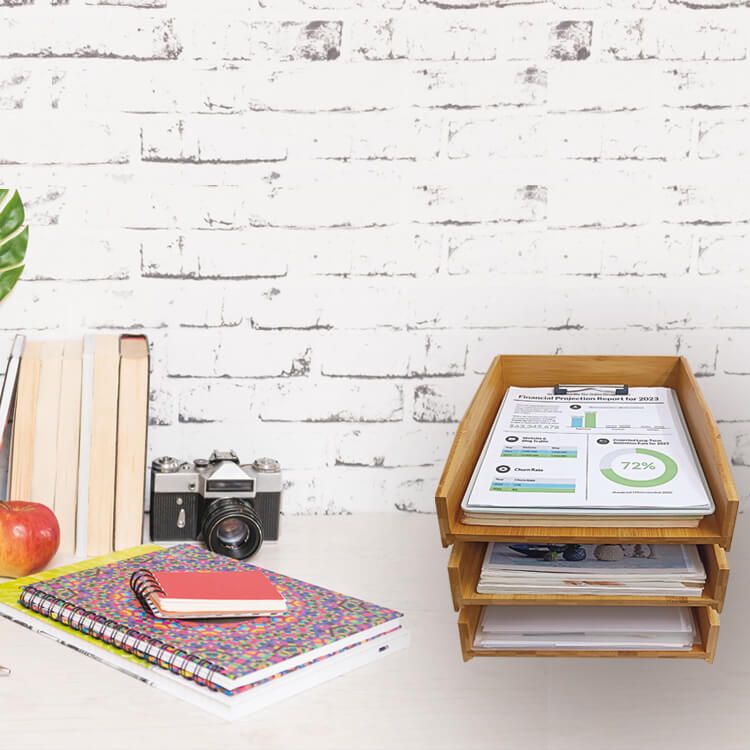 Bamboo Document Tray | Compliance-Ready Industrial Solution – Leos'