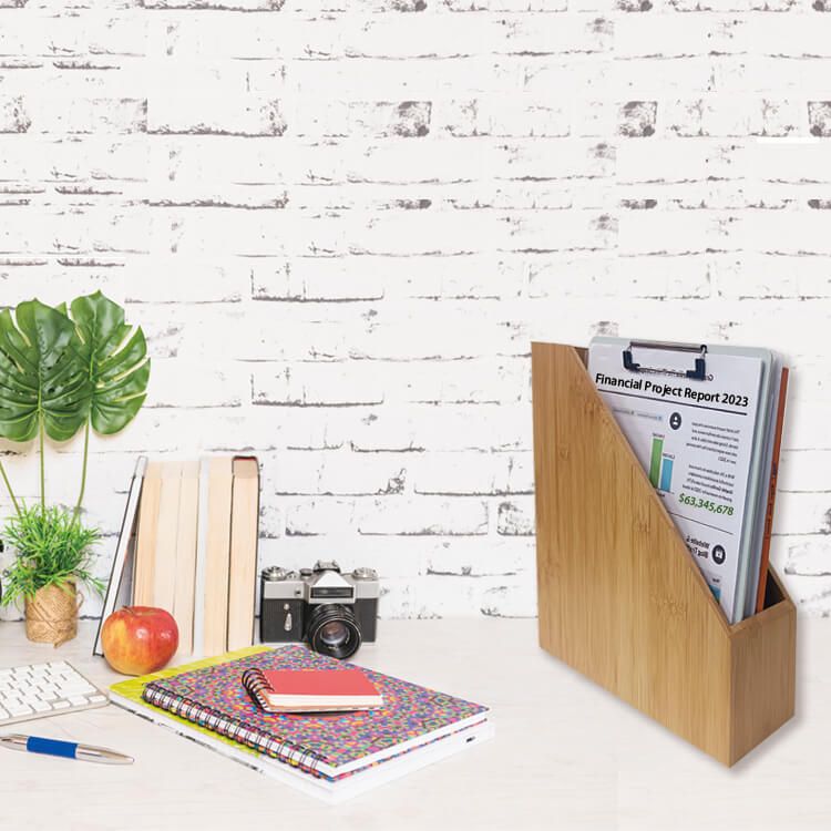 Bamboo Magazine Holder | OEM Stationery Solutions Built for Retail and ...