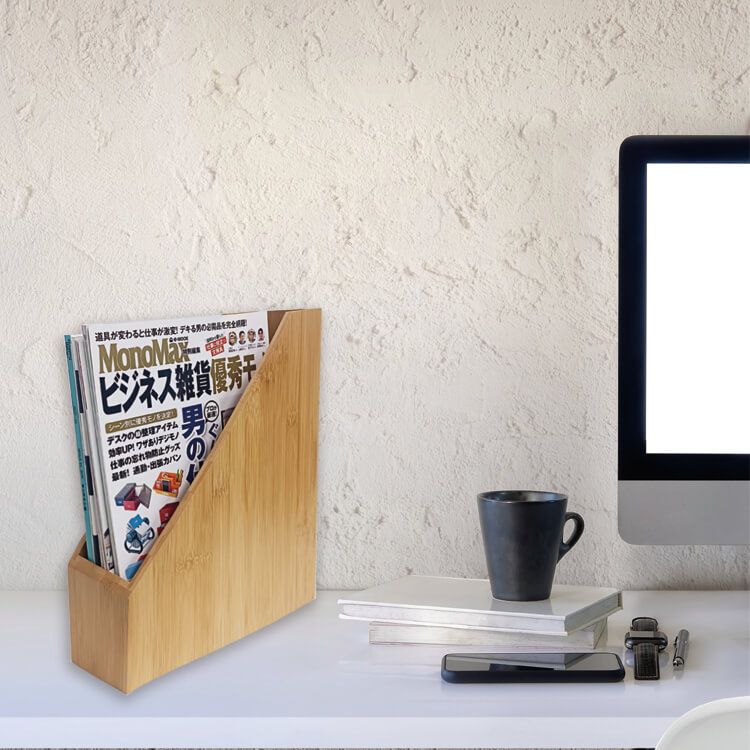 Bamboo Magazine Holder | OEM Stationery Solutions Built for Retail and ...