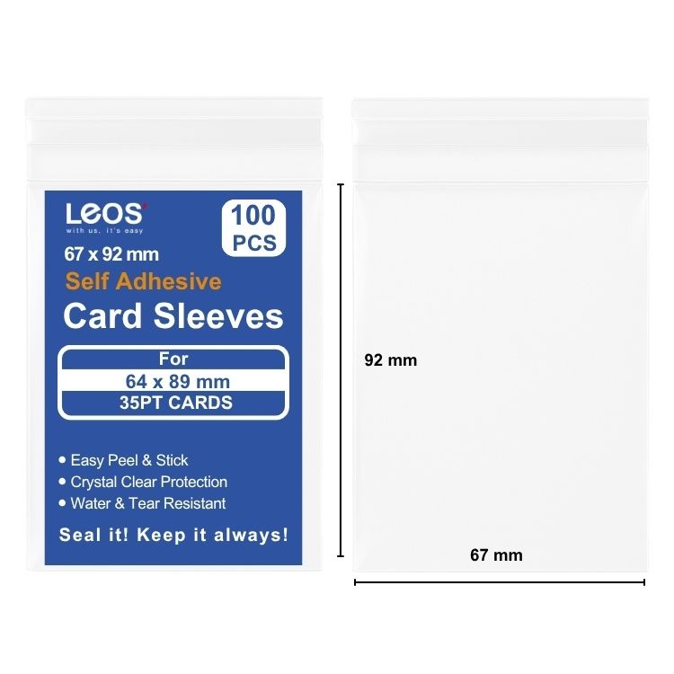 Self Adhesive Card Sleeve Protector | Leos' OEM Manufacturing