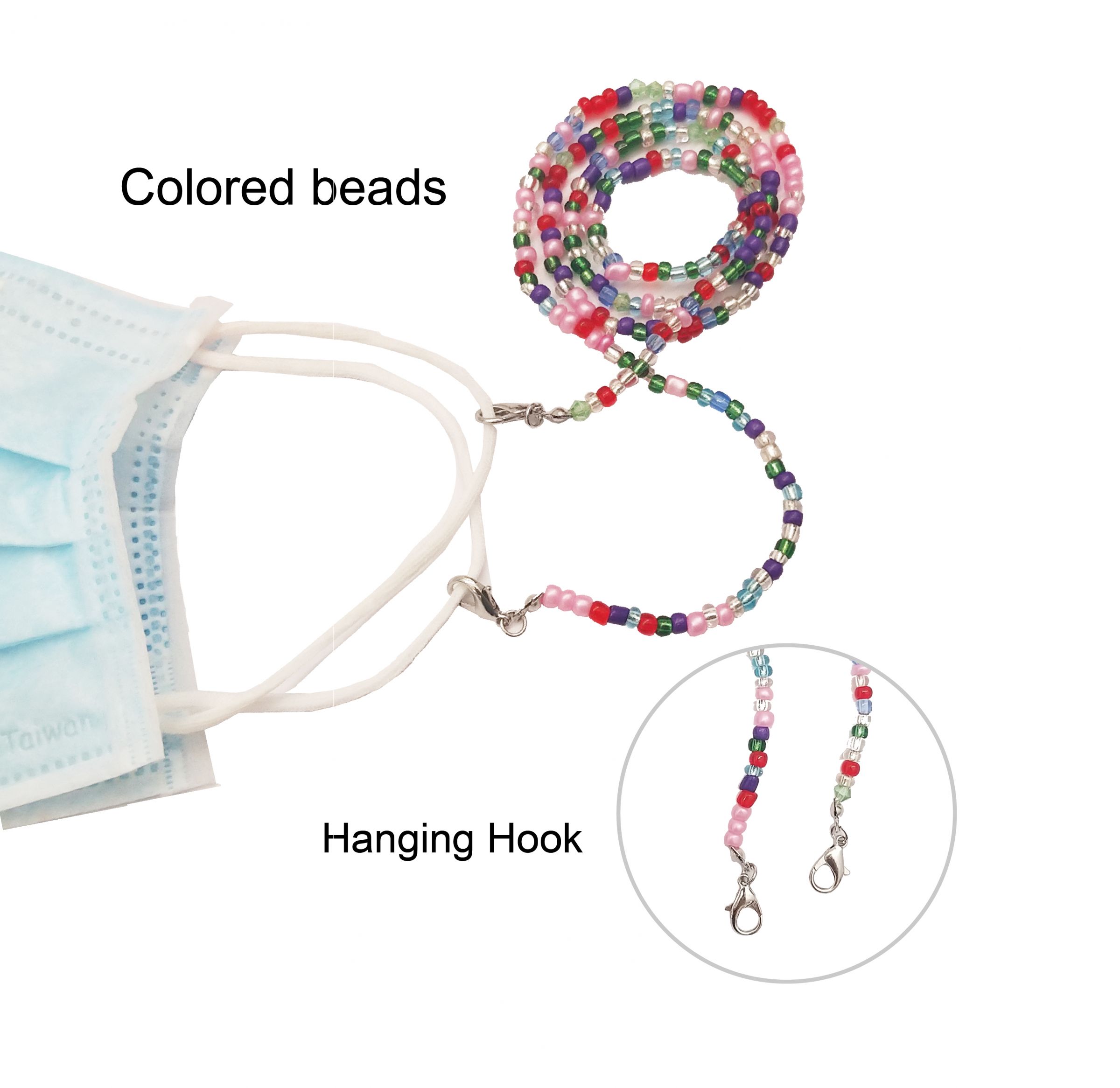 Color Beads Mask Lanyard OEM Manufacturer | Leos' Taiwan Factory
