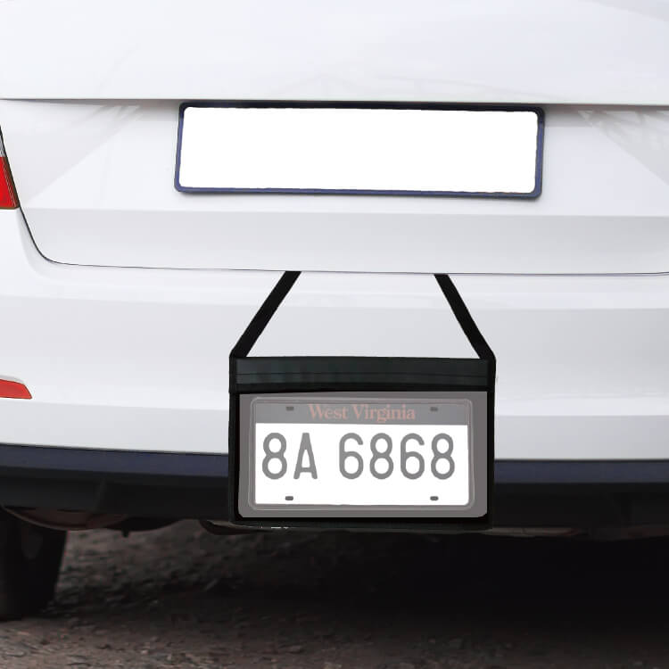 Leos' Car License Plate Tag Bag | Dealer Plate Holder with Hanging Strap