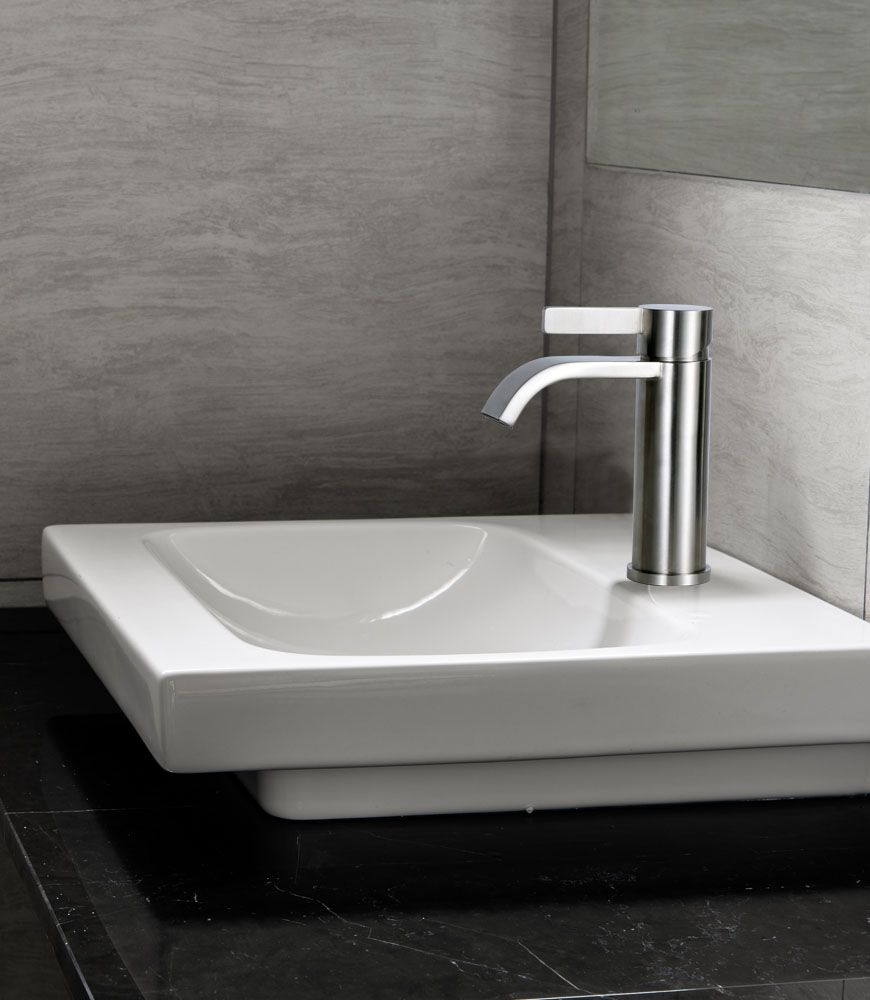 TATE-Stainless Steel Basin Faucets for Bathrooms - Unique design with ...