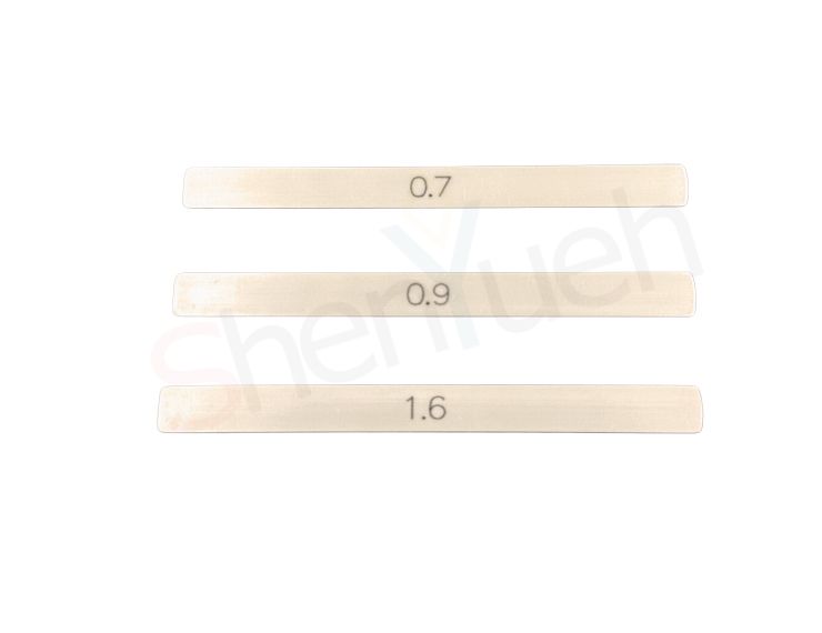 PEEK plastic thickness gauges (single-piece) | PEEK & PI Plastic CNC ... PEEK plastic thickness gauges (single-piece) | PEEK & PI Plastic CNC ...