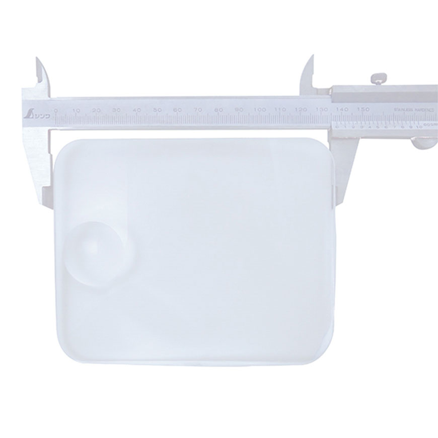 132x105mm Rectangular Acrylic Biconvex Magnifying Lens - 5 1/4" x 4 1/4 ...