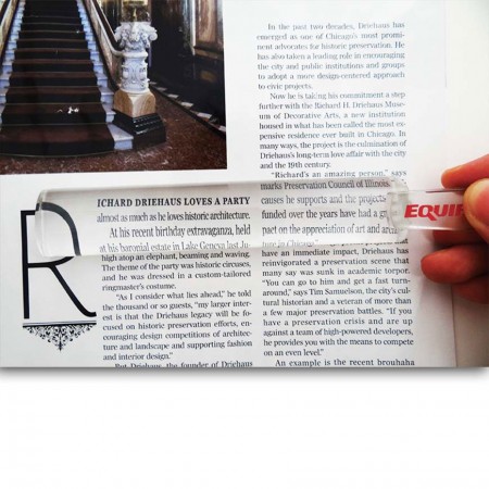 2X Reading Bar Magnifying Glass with Handle | industrial magnifying ...