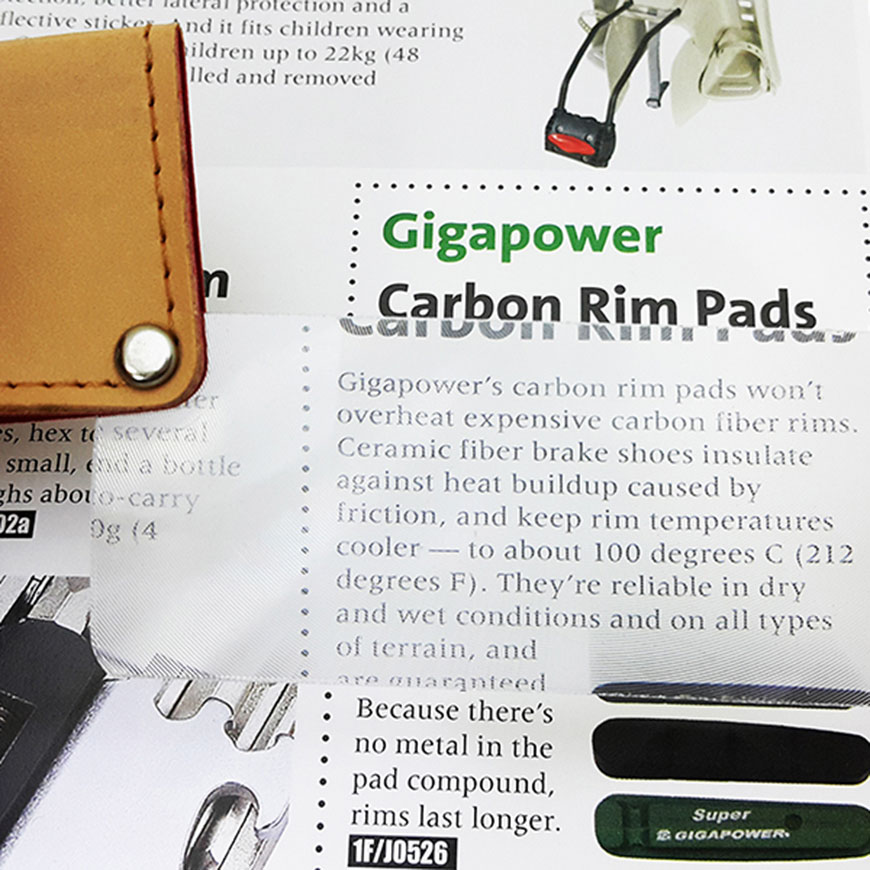 3X Rectangular Leather Folding Pocket Magnifying Glass | industrial ...