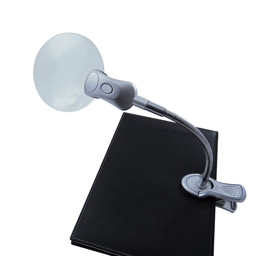3" LED Magnifier Gooseneck Clip Light | industrial magnifying glass ...