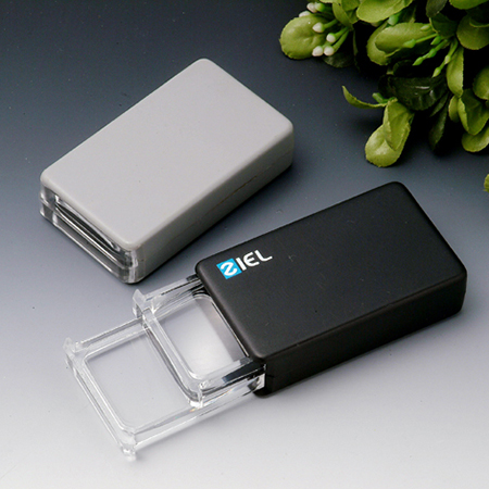 6X Slide Folding Pocket Magnifying Glass with Double Lenses ...