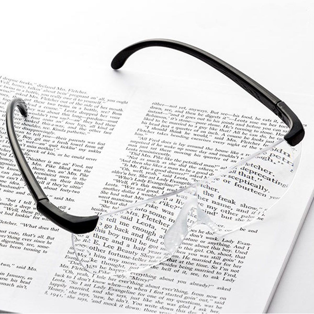 Big Vision Magnifier Reading Glasses 1.6X Bigger and Clearer ...