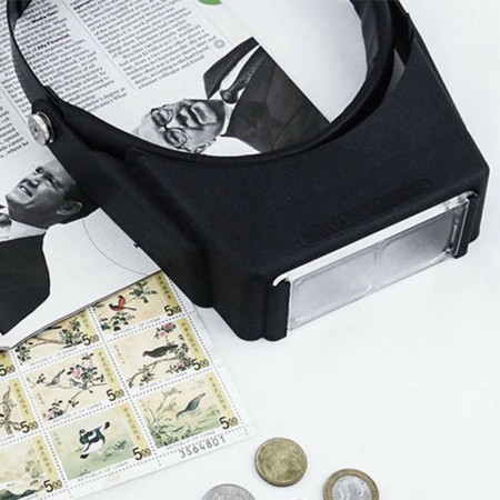 Headband Magnifier Visor with 4 Acrylic Lens Set | industrial ...