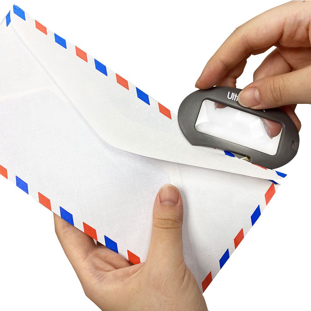 Promotional High Quality Handy Plastic Letter Opener with 3X Magnifier ...