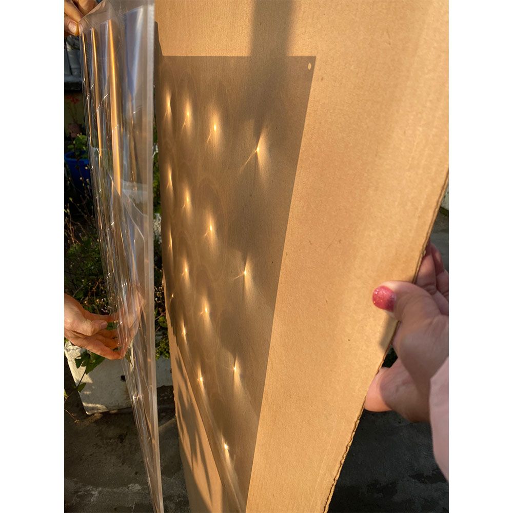 Fresnel Solar Concentrator Optical Acrylic Lens With 4 Array For Green ...