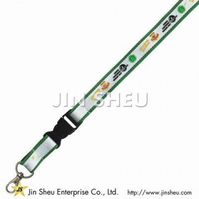 Polyester Lanyards With Reflective Stitches | Personalized Metal ...