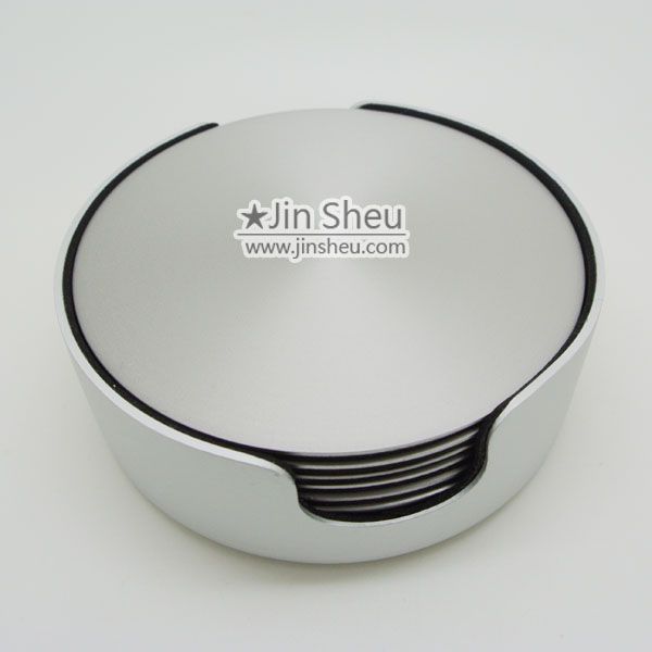 Personalized Engraved Round Aluminum Coasters With EVA PAD - Metal ...