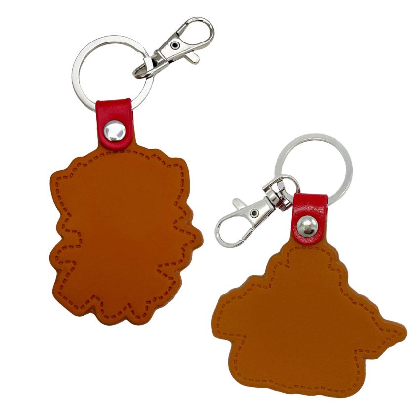 Leather Keychain with UV Printing - Personalized Leather Keyring w ...