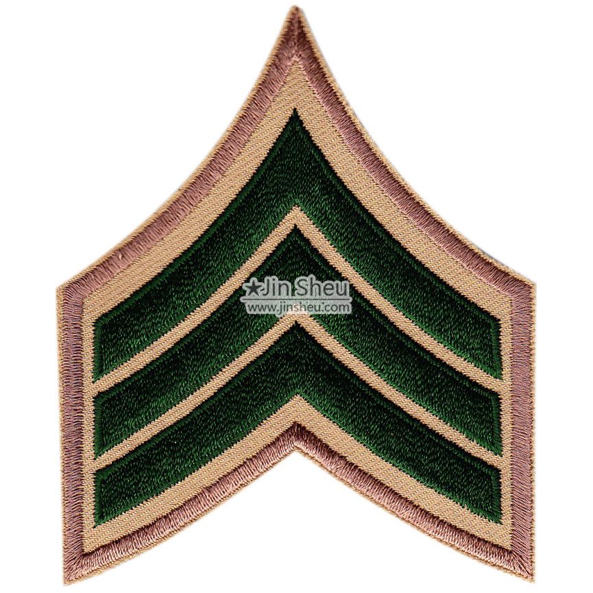 Sergeant Embroidery Patches | Personalized Metal & Silicone Promotional ...