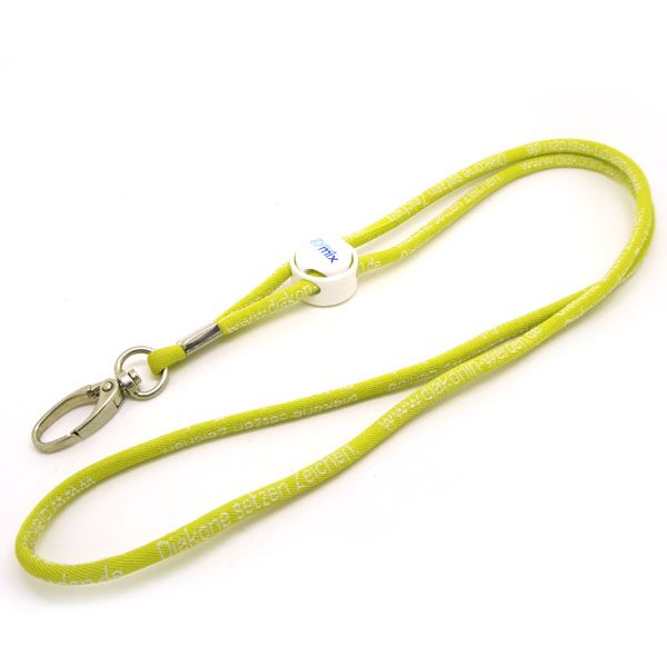 Round Cord Woven Lanyards | Personalized Metal & Silicone Promotional ...