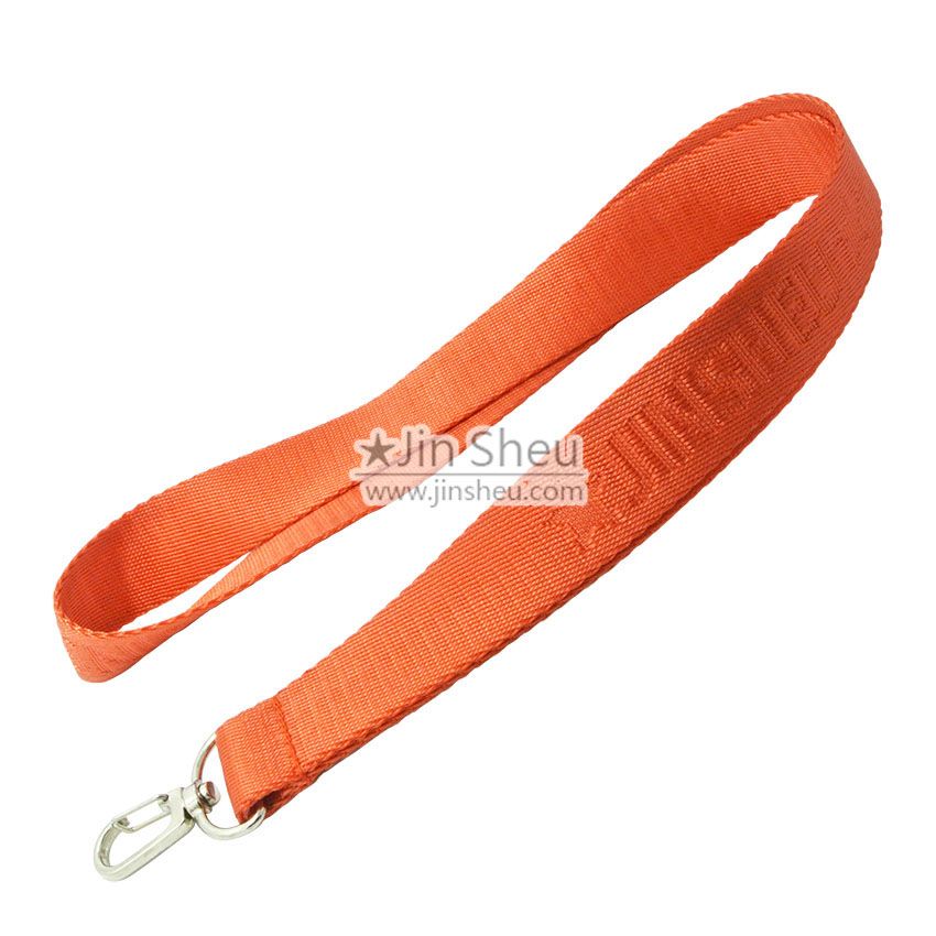 Custom Nylon Lanyard with Woven Logo | Personalized Metal & Silicone ...