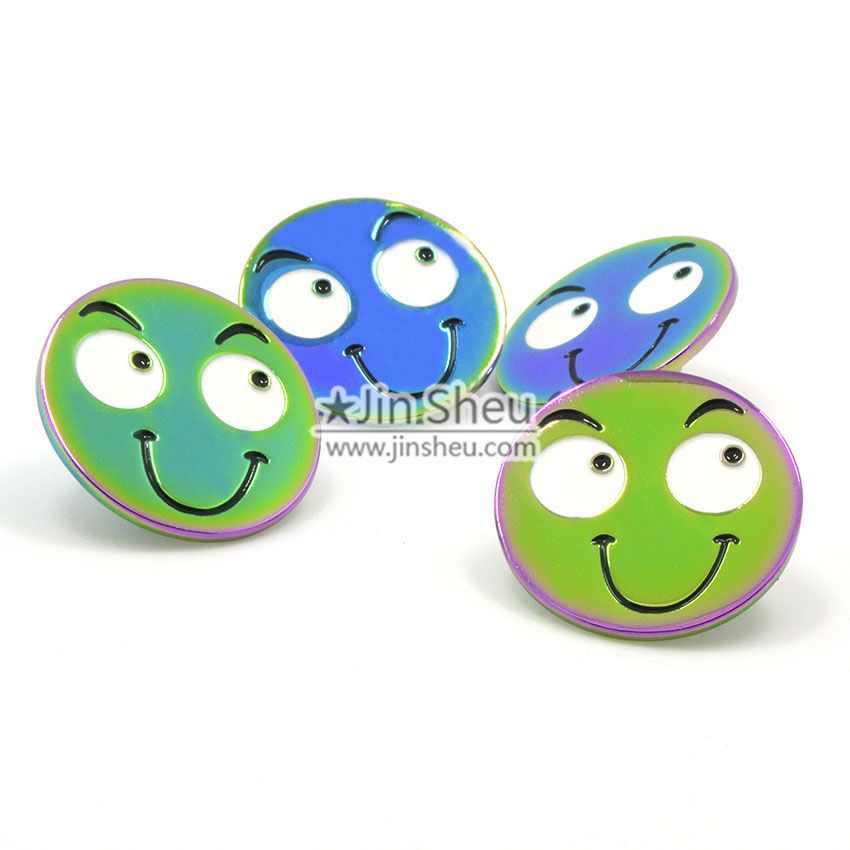 Smiley Rainbow Enamel Pin | Personalized Metal & Silicone Promotional ...