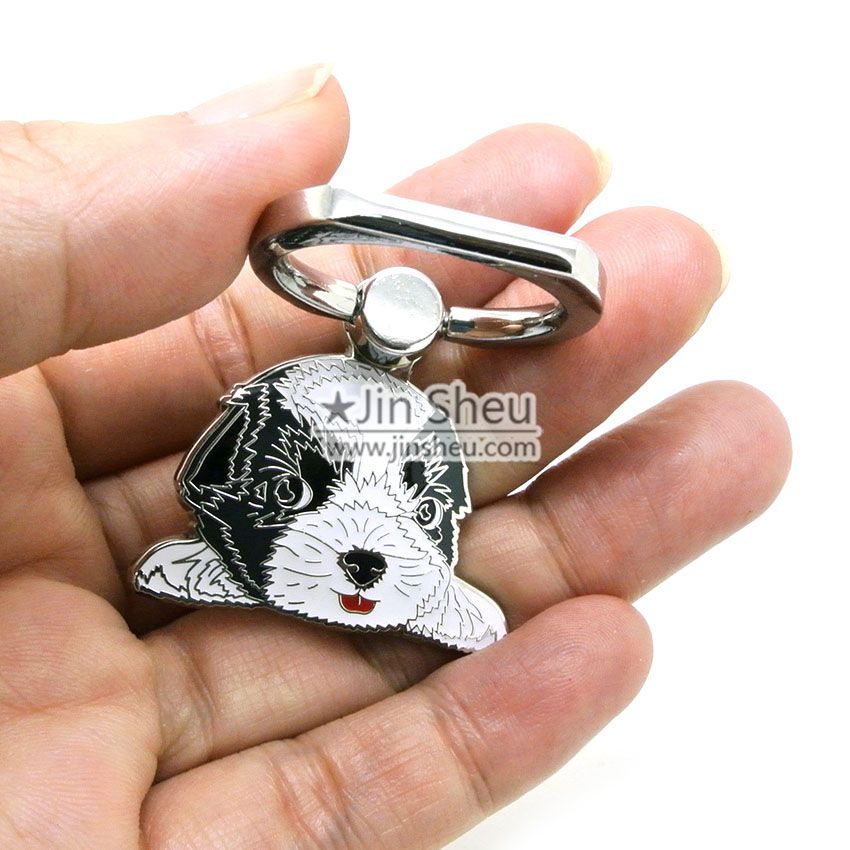Dog Theme mobile finger holder | Personalized Metal & Silicone ...