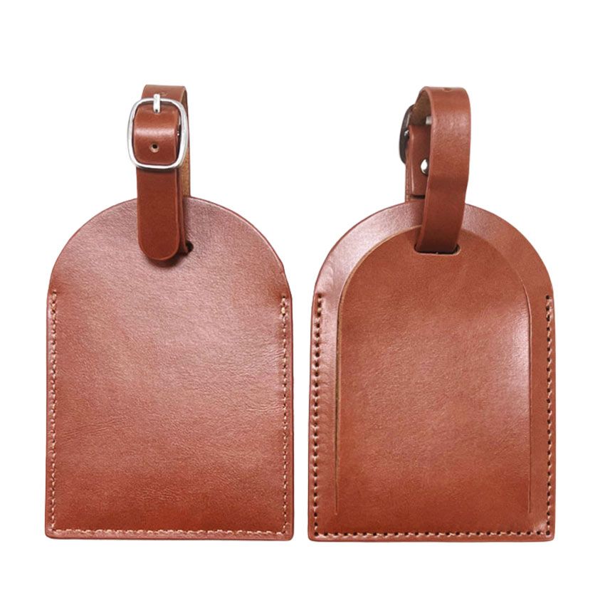 Security Flap Leather Luggage Tags | Personalized Metal & Silicone ...