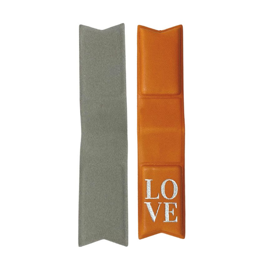 Logo Imprinted Leather Magnetic Bookmark | Personalized Metal ...