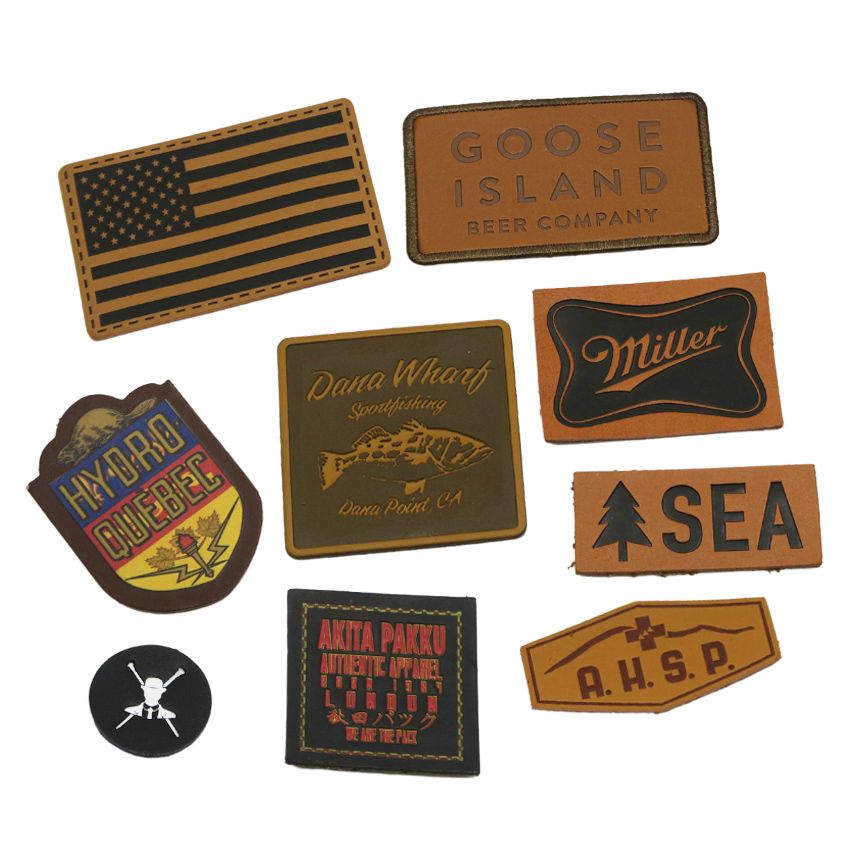Custom Leather Patches & Labels for Your Brand | Personalized Metal ...