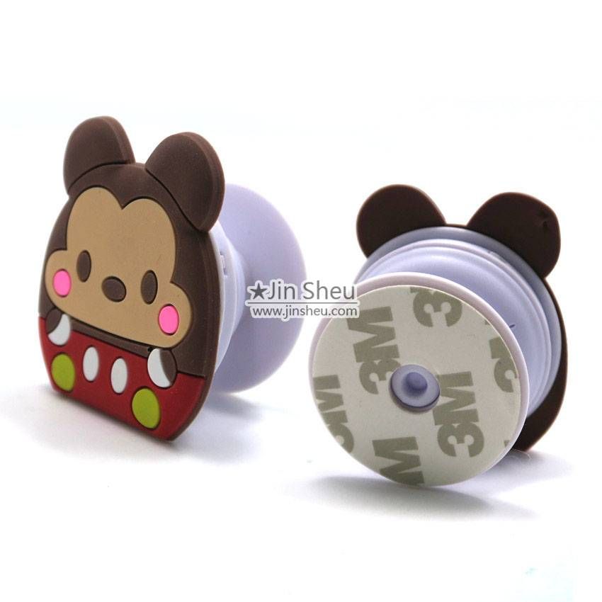 Rubber Logo Cellphone Grip Stands | Personalized Metal & Silicone ...