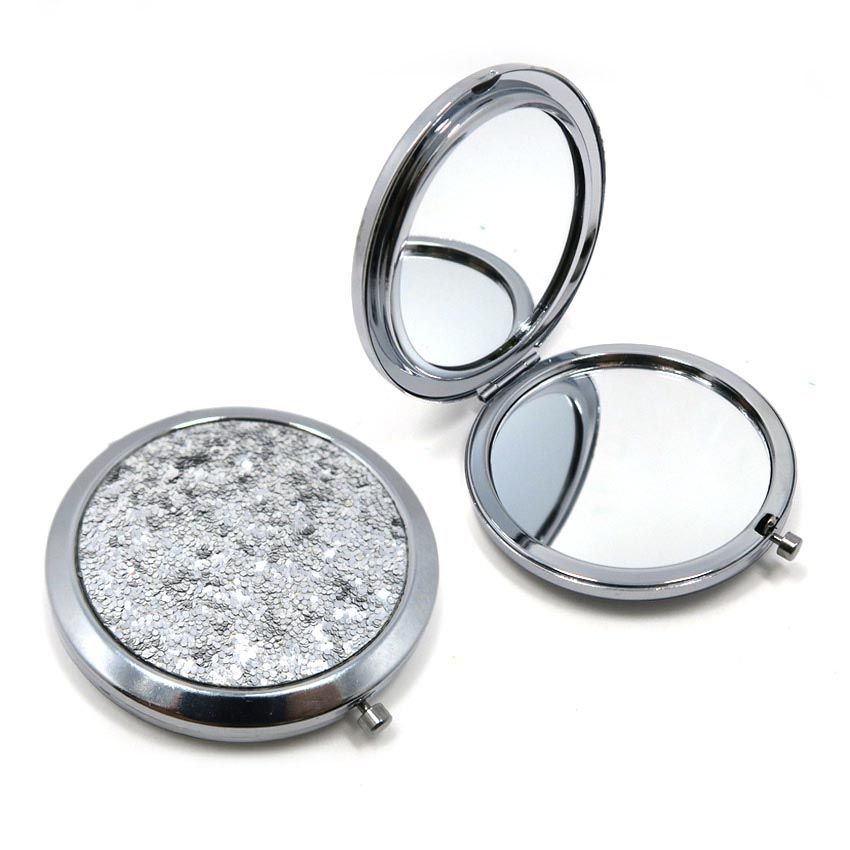 Promotional Sparkle Sequin Compact Mirrors | Personalized Metal ...