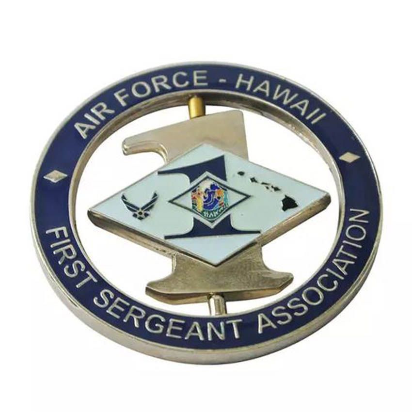 Custom Military Challenge Spinner Coin | Personalized Metal & Silicone ...