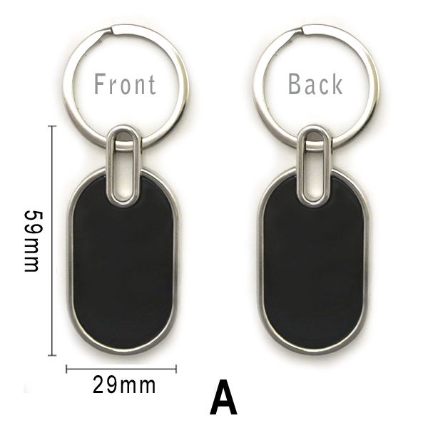 Classic Black Key Chains - Custom laser cut metal keychains | Keychain ...