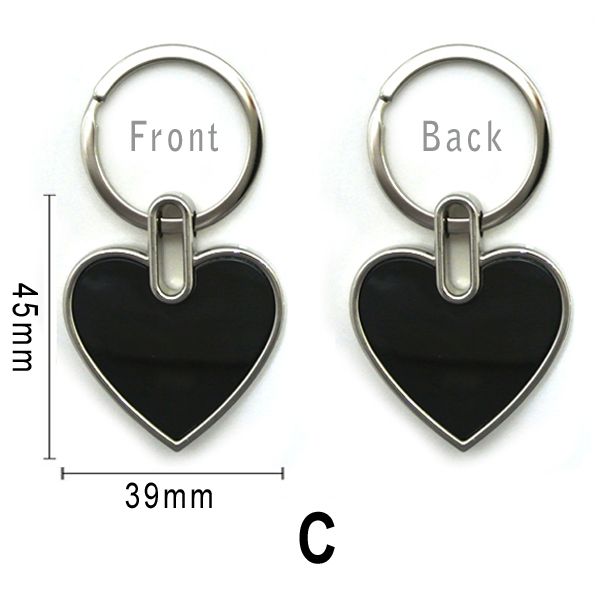 Classic Black Key Chains - Custom laser cut metal keychains | Keychain ...