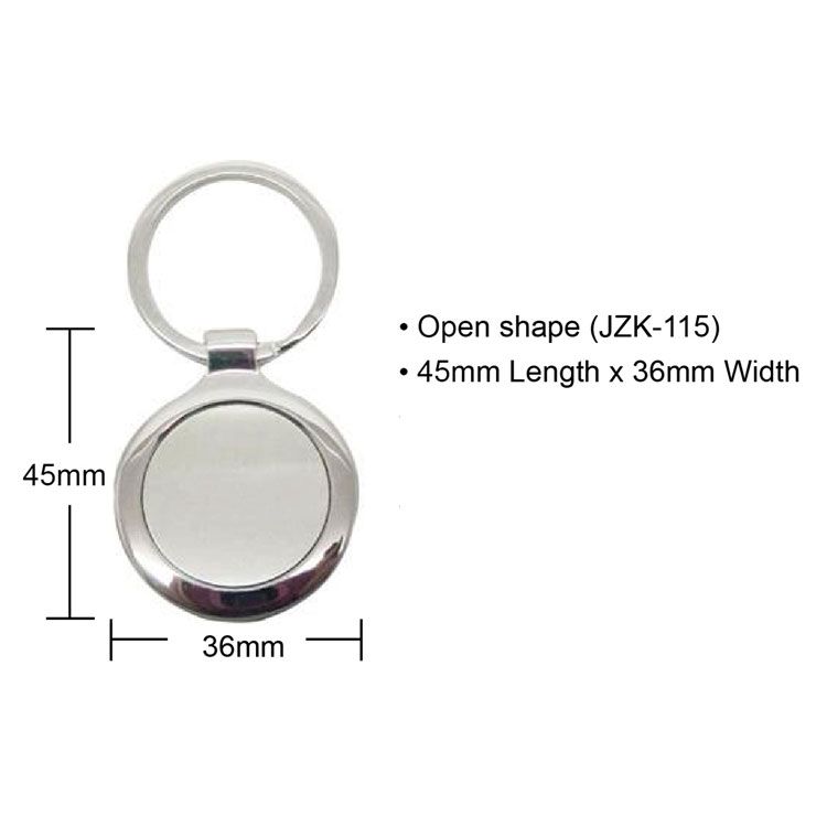 Round Metal Keyrings | Personalized Metal & Silicone Promotional Items ...